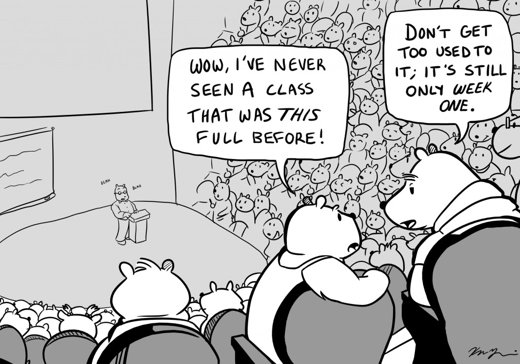 Editorial Cartoon: Classes - Daily Bruin