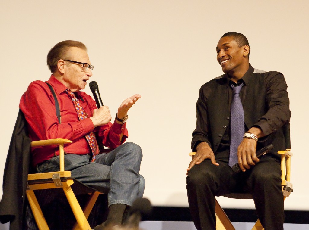 Lakers forward Metta World Peace awarded by UCLA Medical Center - Daily ...