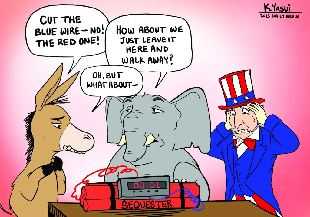 Editorial Cartoons: Sequester Time Bomb - Daily Bruin