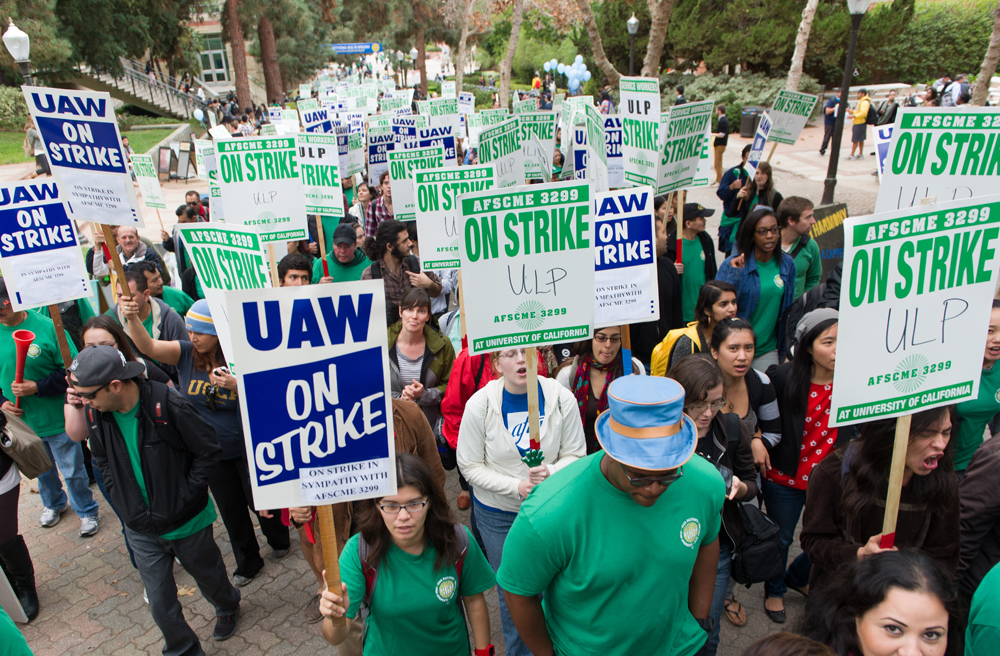 UCLA workers participate in statewide strike - Daily Bruin