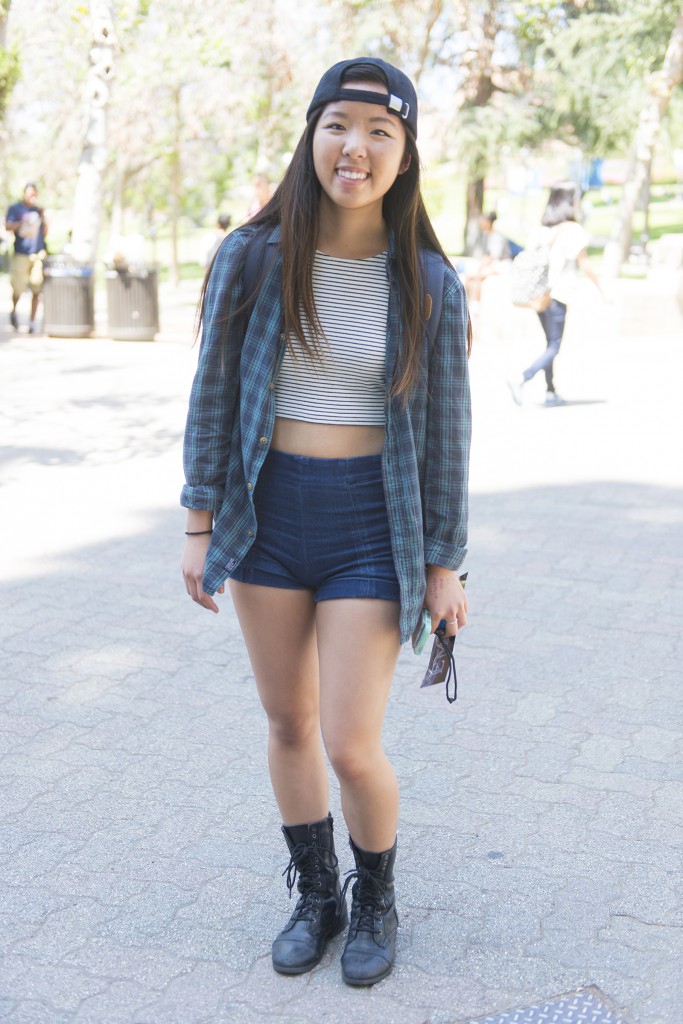 Student Sartorialist: Doing more with less using crop tops, cutoffs and ...