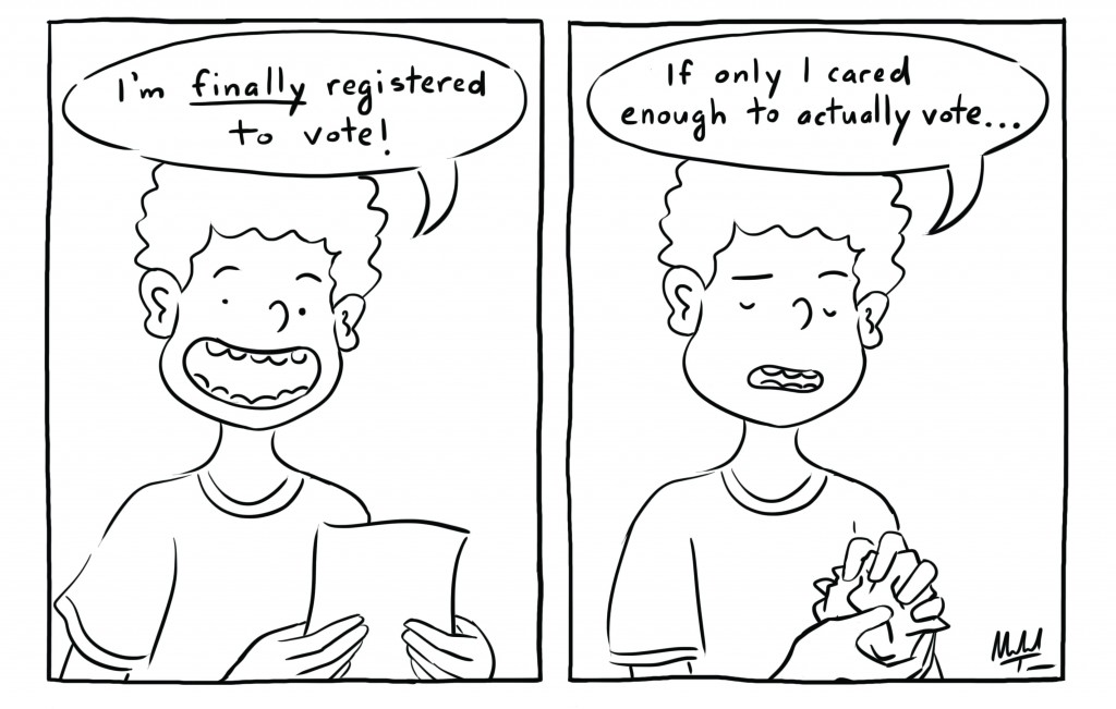 Editorial Cartoon: Registered voter - Daily Bruin