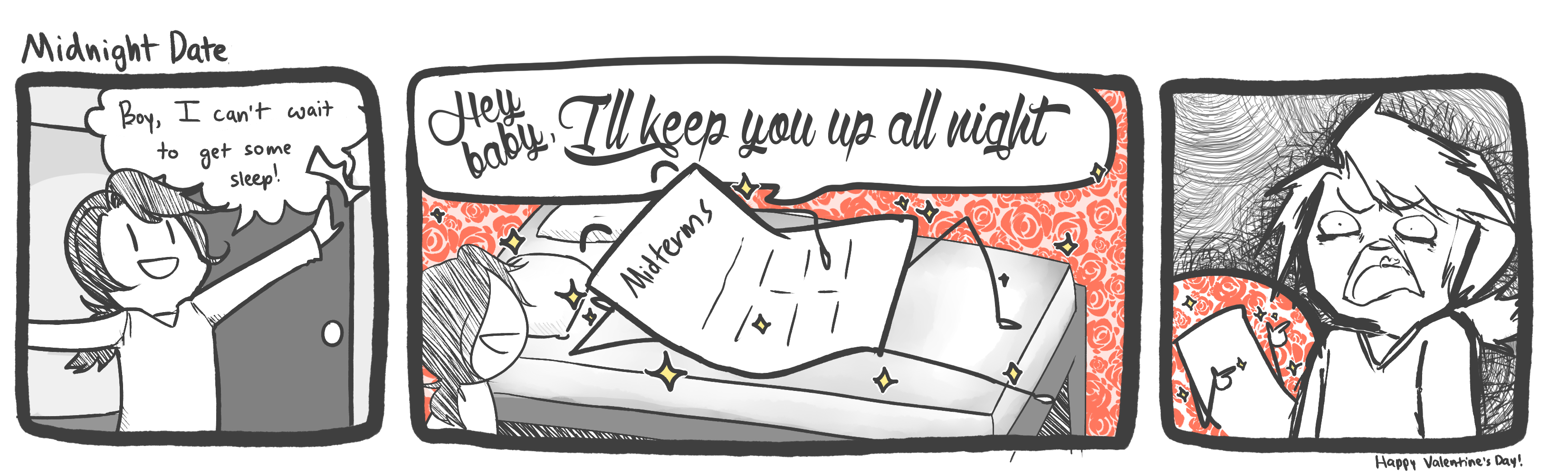 Editorial Cartoon: Late night romance - Daily Bruin