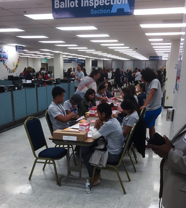 Election headquarters officials explain LA County vote counting process ...