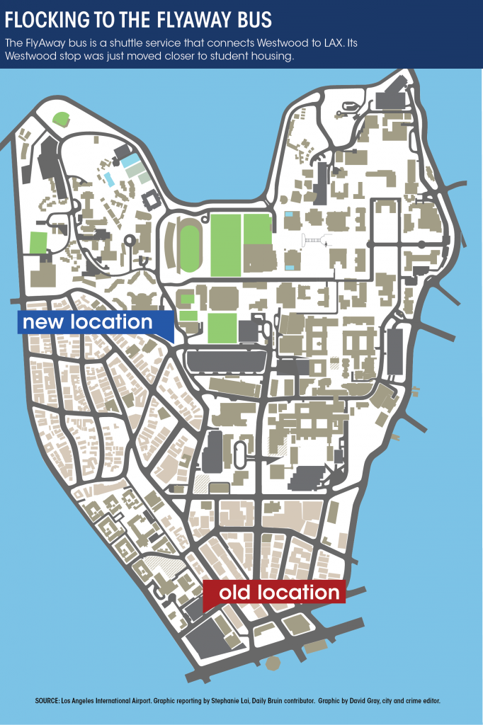 FlyAway bus service to LAX moves pickup spot closer to student housing ...