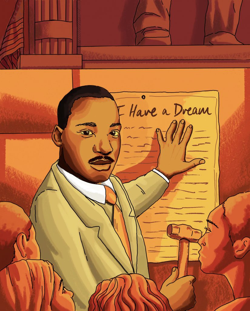 Illustration: A celebration of Martin Luther King Jr. Day - Daily Bruin