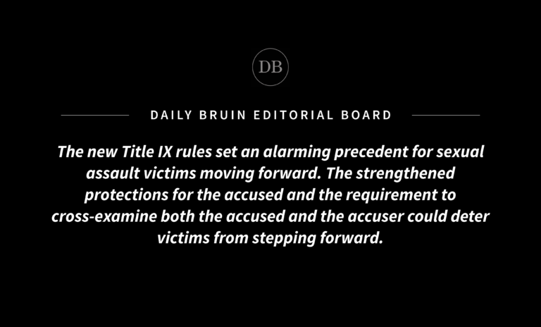 Editorial: Title IX rule changes can deter students from reporting ...