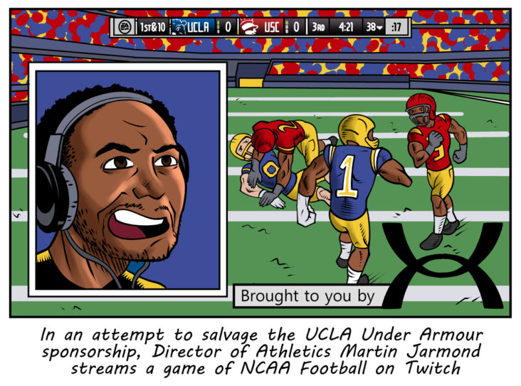 Editorial Cartoon: UCLA Football’s 2020 season - Daily Bruin