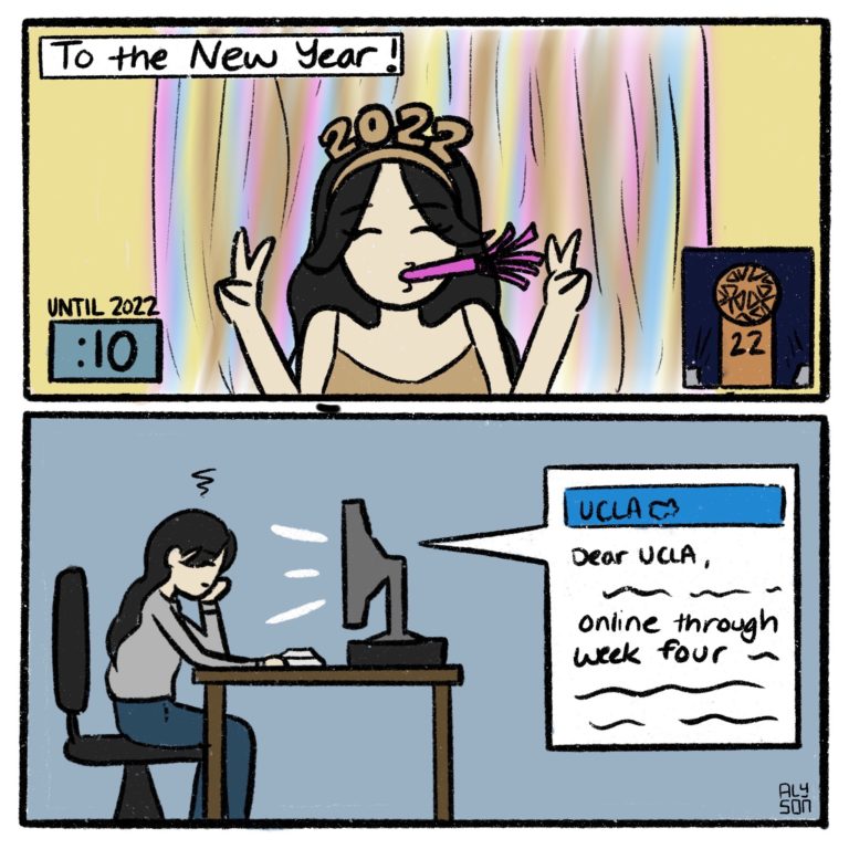 Editorial cartoon: A new year - Daily Bruin