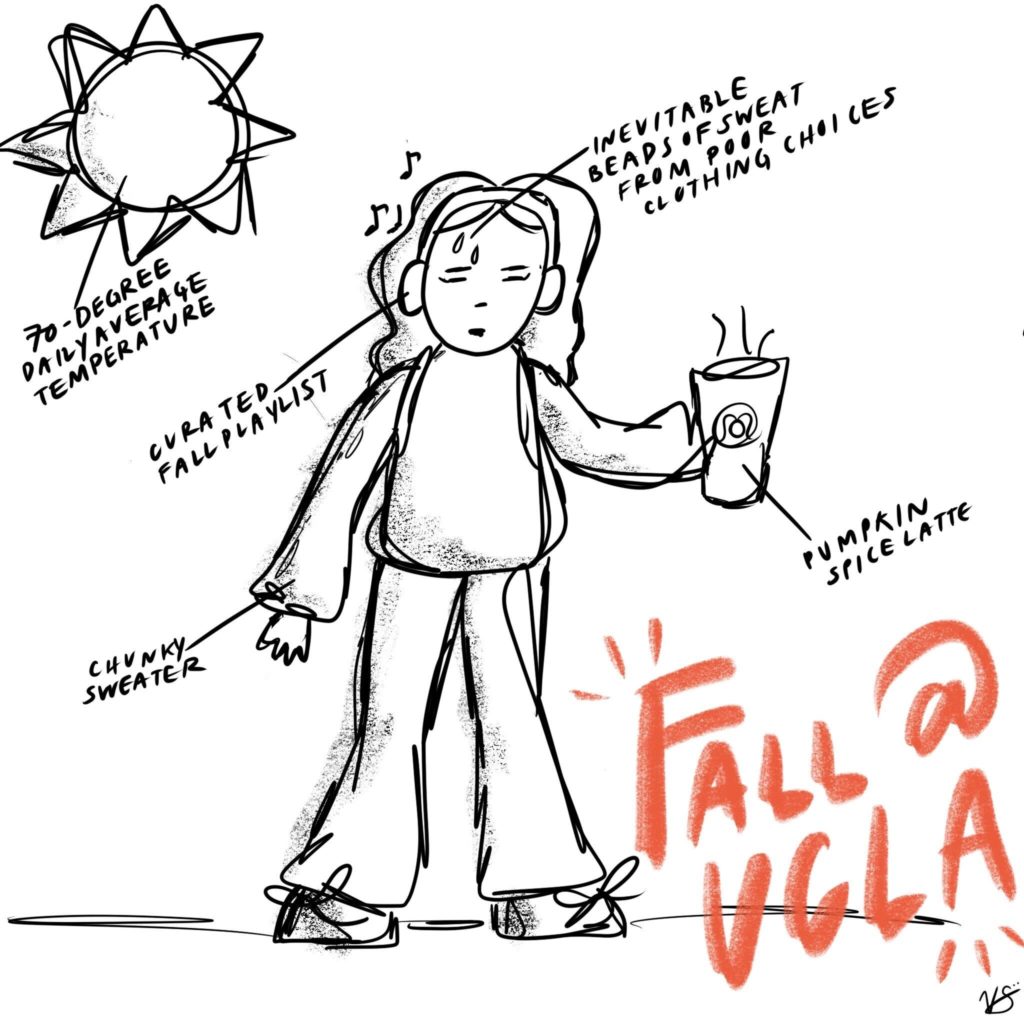 Editorial cartoon: Fall at UCLA - Daily Bruin