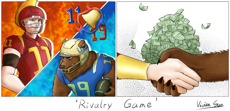 Editorial cartoon: Rivalry game - Daily Bruin