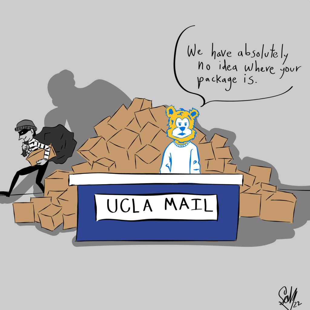 Editorial cartoon: Mailroom woes - Daily Bruin