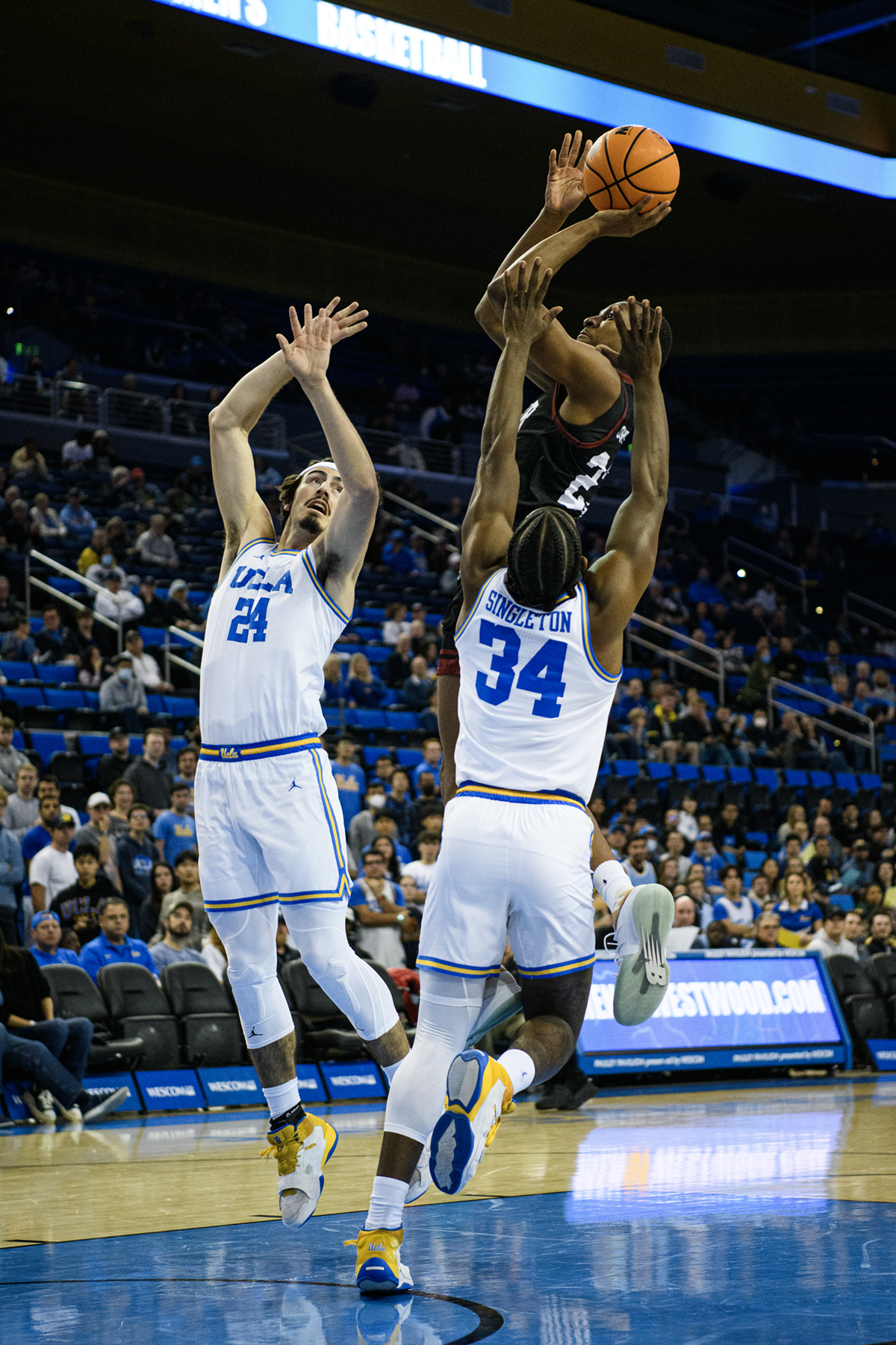 UCLA men’s basketball swamps Denver with season-best defensive play ...