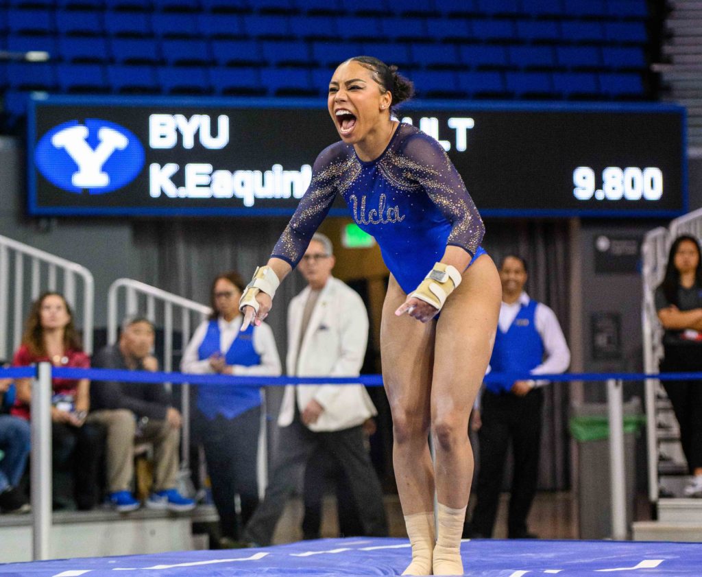 Season-high-tying score sends UCLA gymnastics flying to regional finals ...