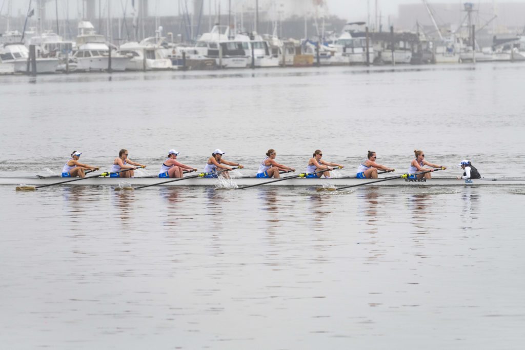Sweeping all races, UCLA rowing celebrates Senior Day with win over LMU ...