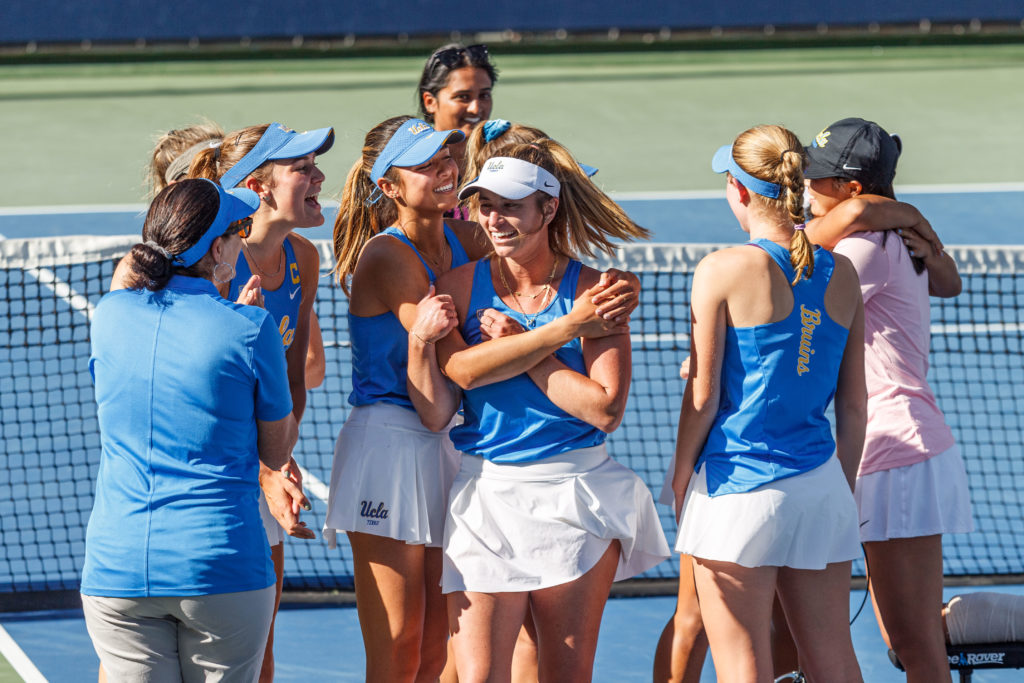 Ending regular season, UCLA women’s tennis wins thriller over USC ...