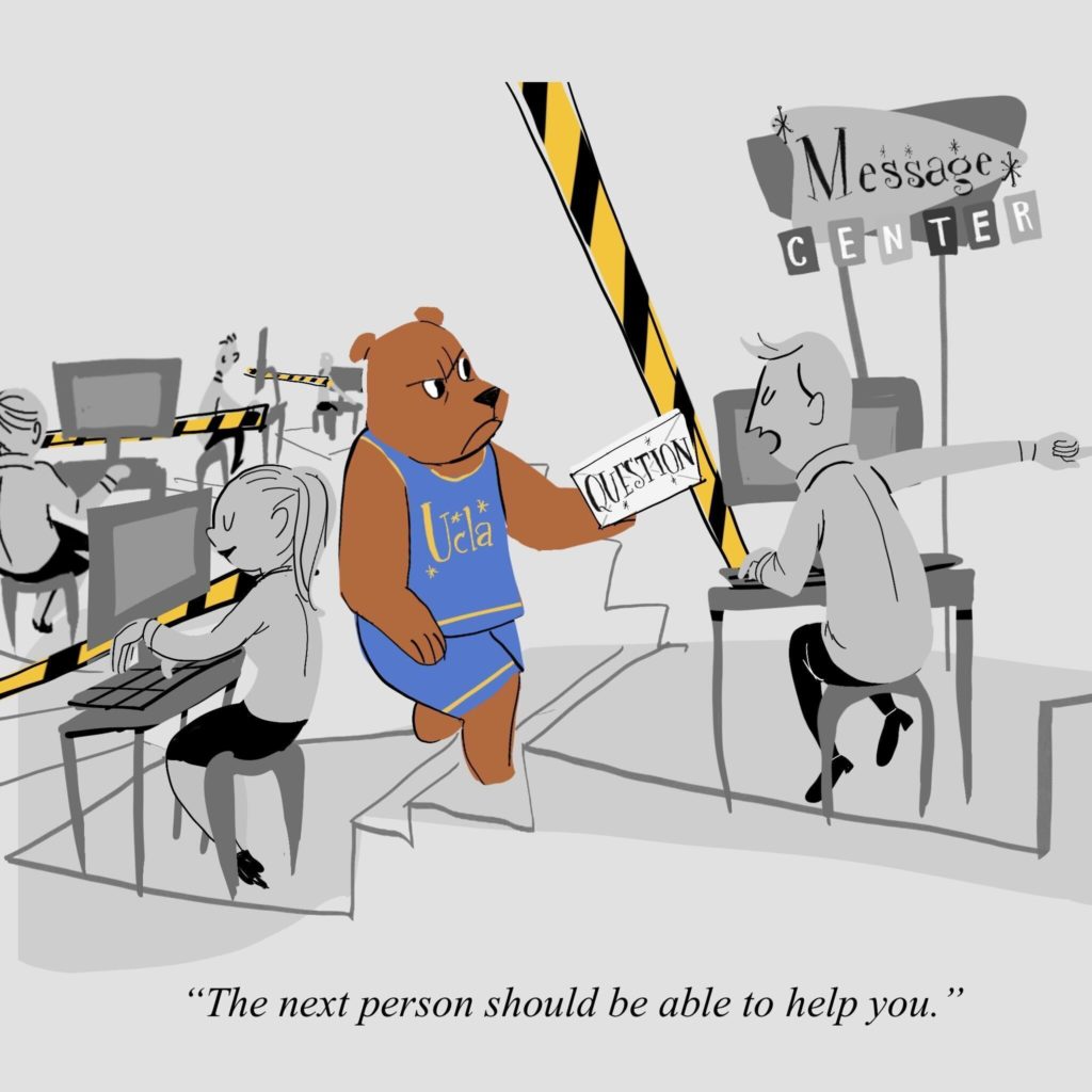 Editorial cartoon: Bureaucratic barriers - Daily Bruin