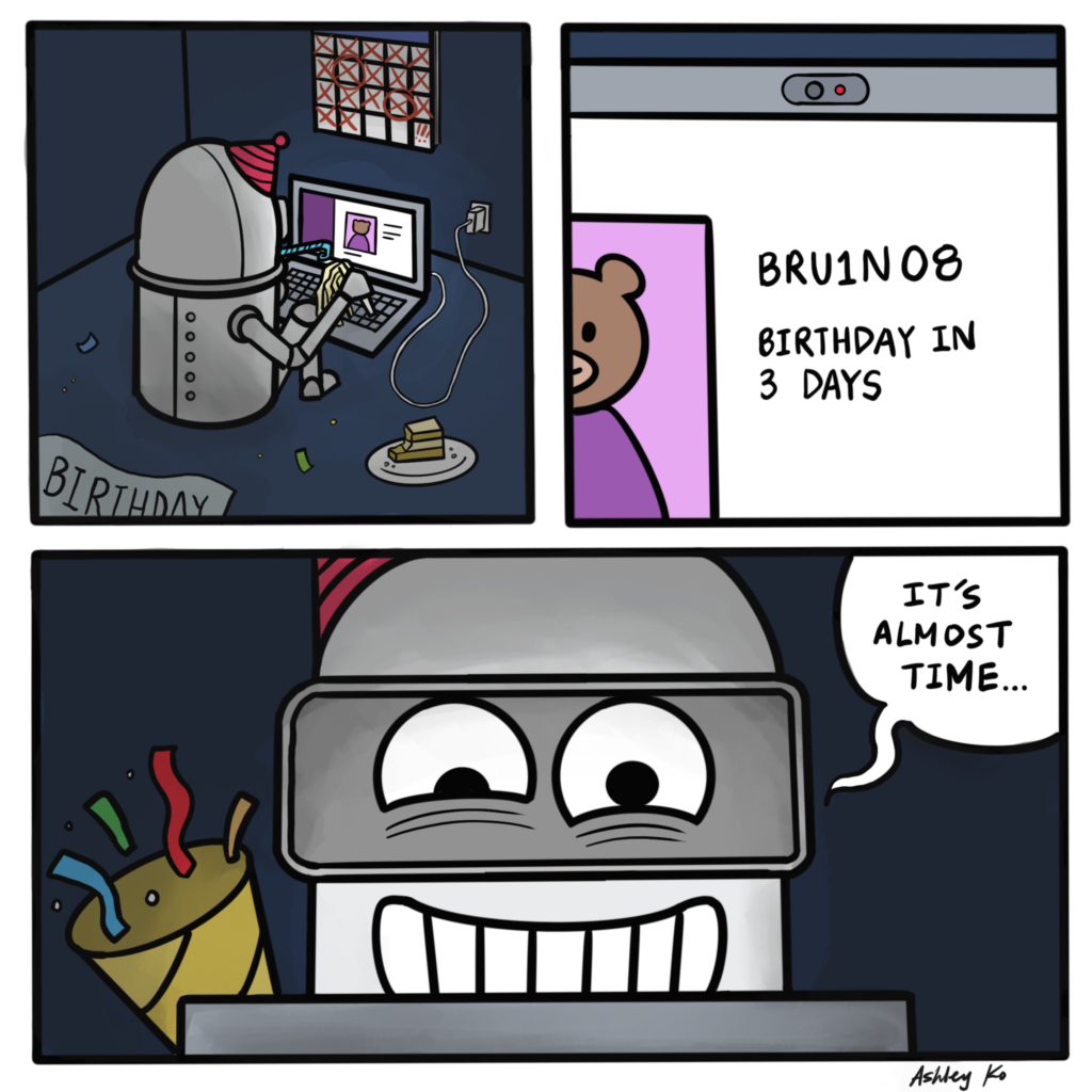 Editorial Cartoon: “Birthday Bot: Time to Celebrate” - Daily Bruin