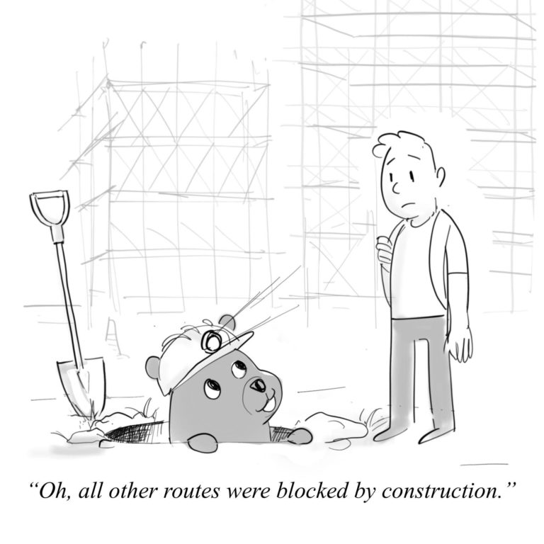 Editorial Cartoon: “Under Obstruction” - Daily Bruin