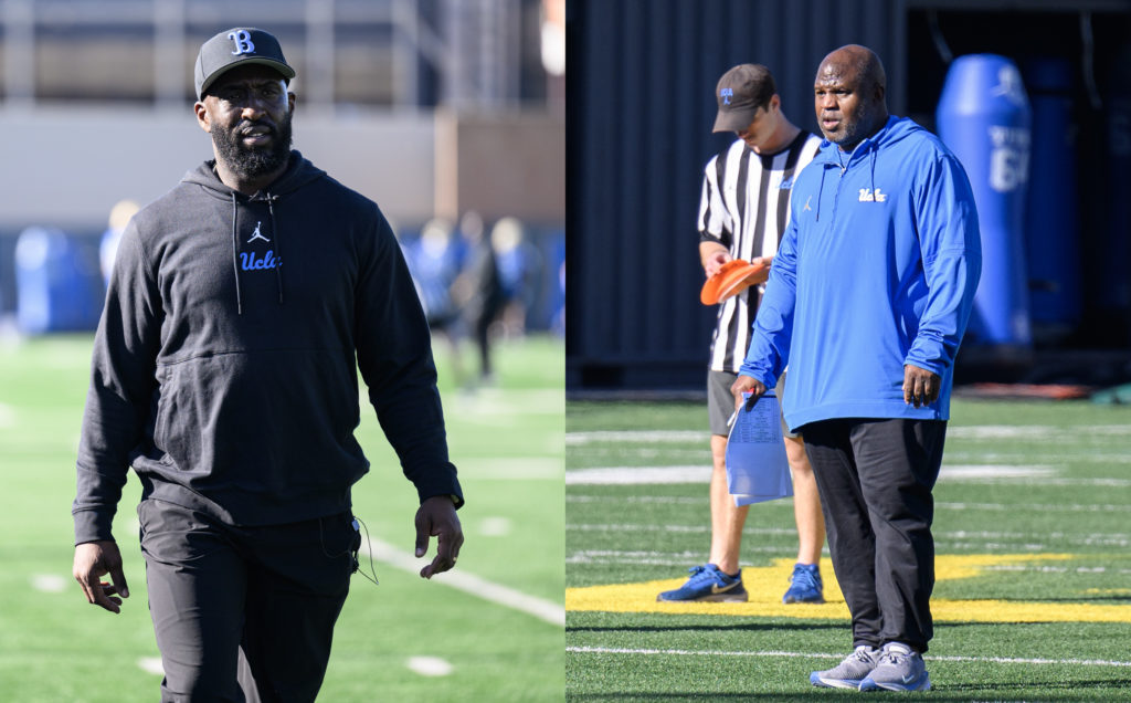 UCLA football debuts new pro-level coaches in first public spring ...