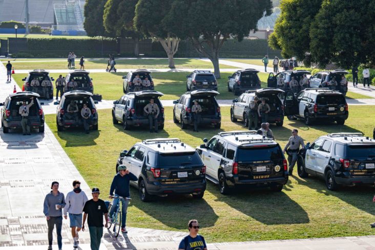 Palestine solidarity encampment at UCLA braces for police sweep - Daily ...