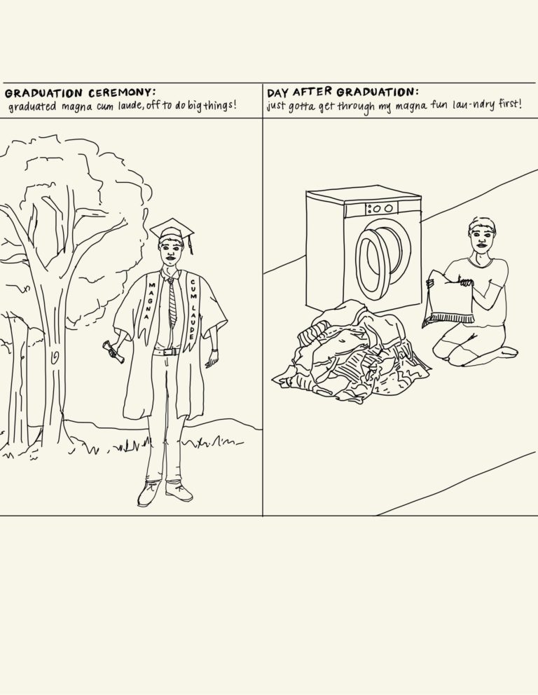 Editorial Cartoon: “A Graduate’s Next Step” - Daily Bruin