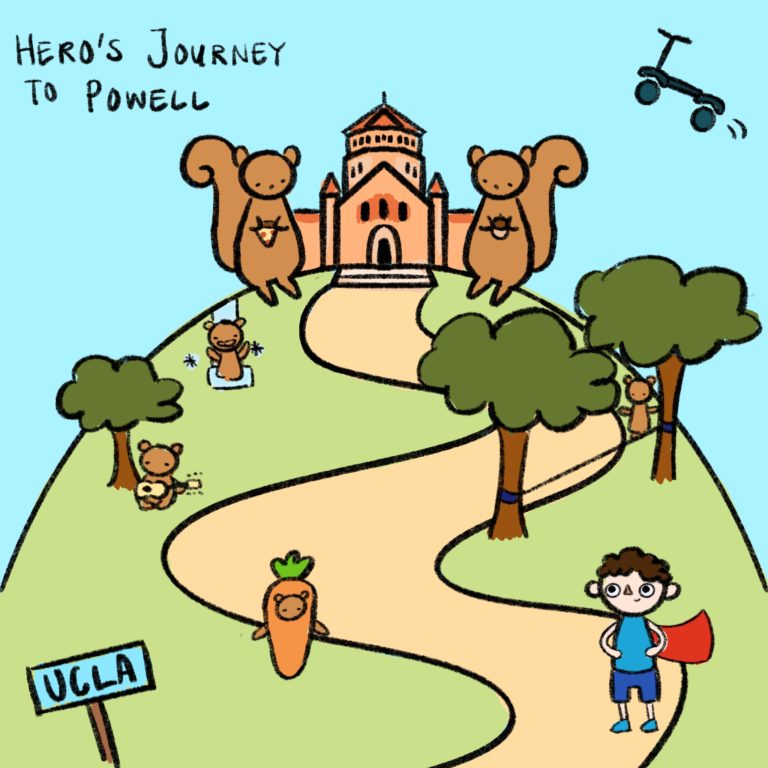 Editorial Cartoon: “Hero’s Journey To Powell” - Daily Bruin