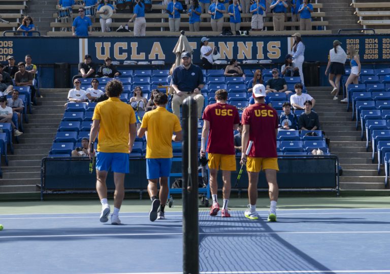 Gallery: UCLA men’s tennis falls to USC with narrow loss at Los Angeles ...