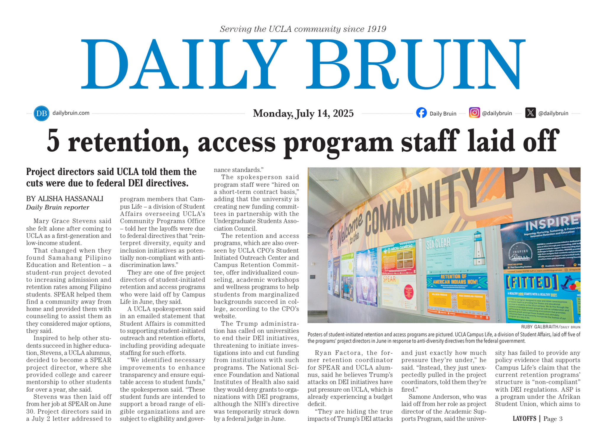 Daily Bruin Print Issue – July 14, 2025 - Daily Bruin