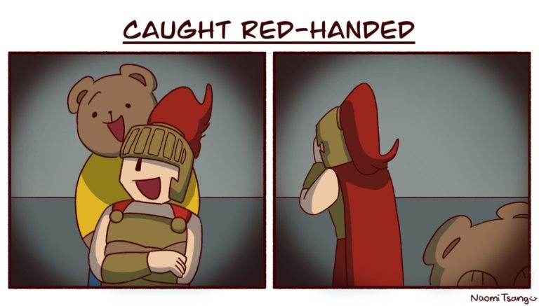 Editorial Cartoon: “Caught Red-Handed” - Daily Bruin