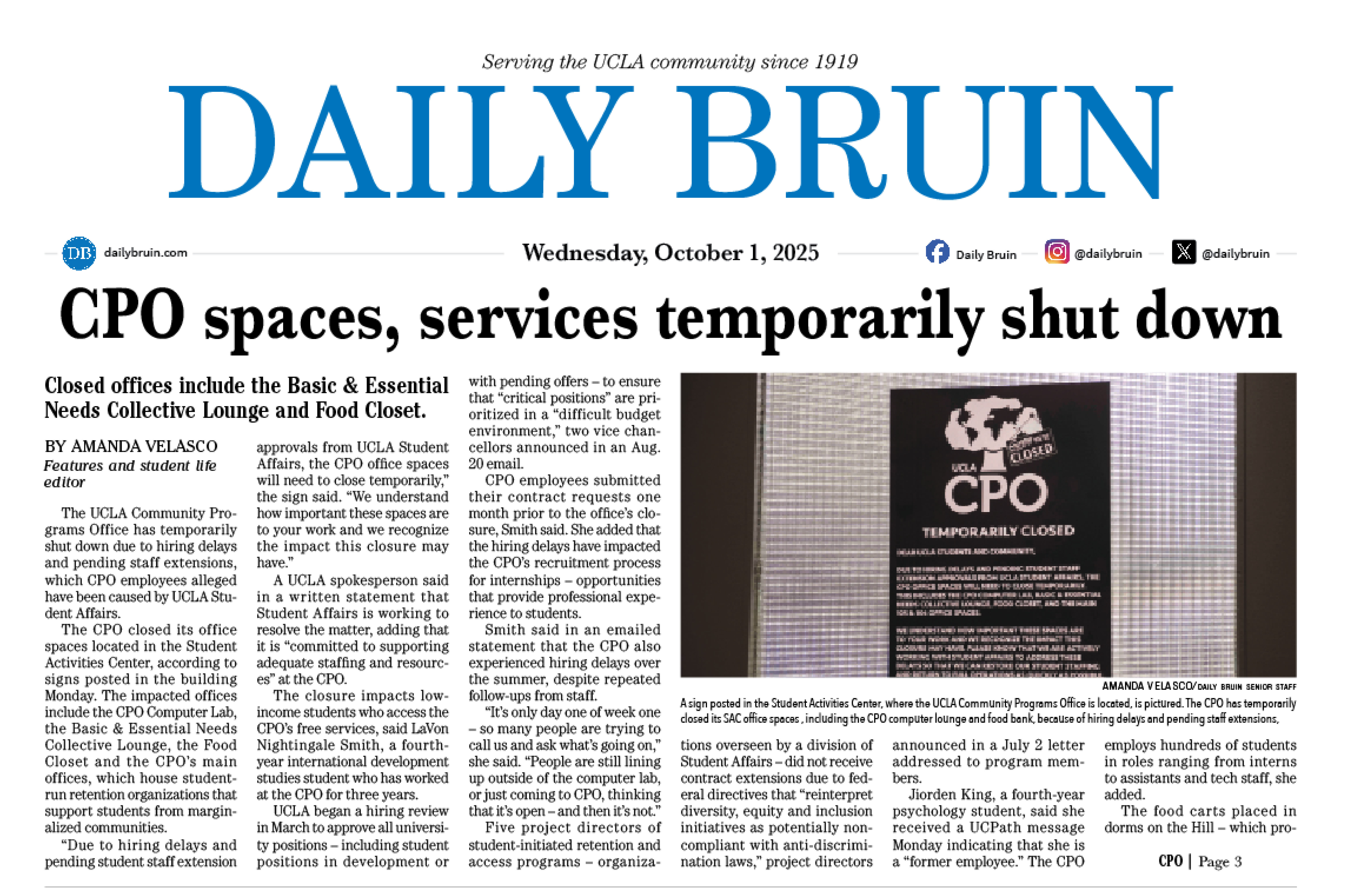 Daily Bruin Print Issue – Oct. 1, 2025 - Daily Bruin
