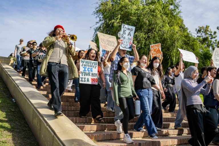 Gallery: Over 1,000 UCLA students protest, strike against increasing ...