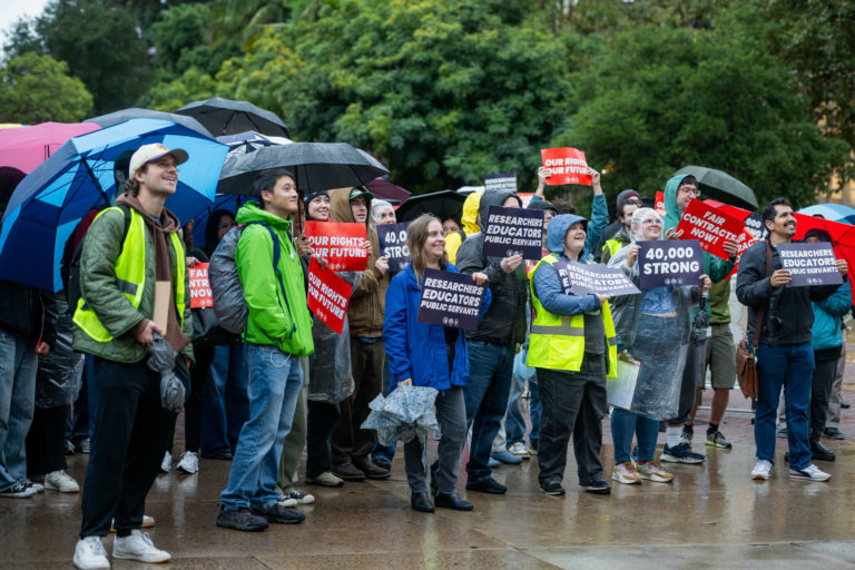 Unions hold strike authorization vote, urge UC stand up to Trump ...
